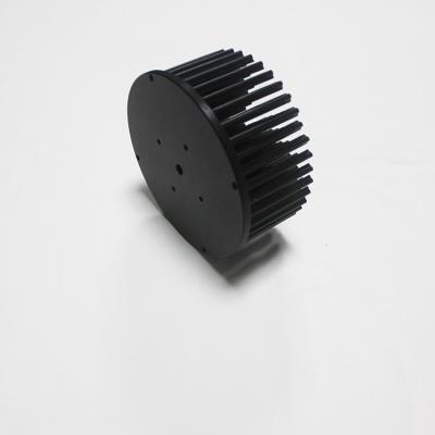 中国 既存の型Dia 110mmが付いているのための黒い陽極酸化の円形の冷たい造る脱熱器 販売のため