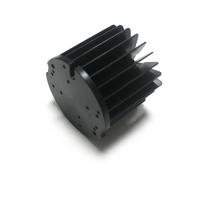 Le noir rond de l'extrusion F0004 a anodisé le radiateur pour l'éclairage mené pratique