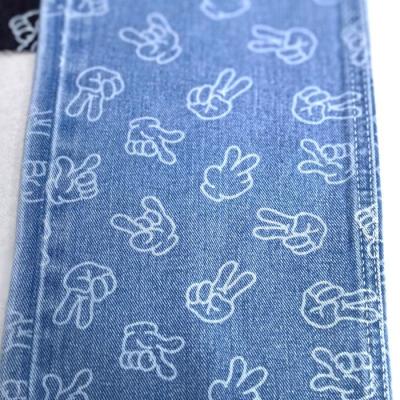 Κίνα Φαγγαρότυπο εκτυπωμένο ύφασμα Jacquard μη ελαστικό τζίνι 9,6oz 170-180CM ΝΑΡΚΟΣ ΚΑΛΟΣ προς πώληση