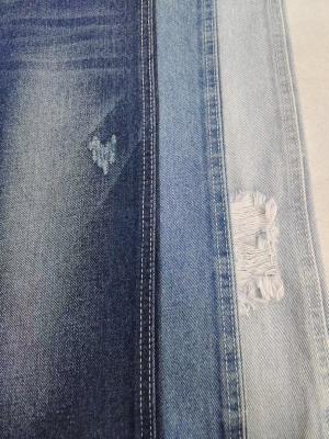 Chine Tissu denim lourd en coton, polyester et rayonne, construction 7*7 JSD3076 12.2oz à vendre