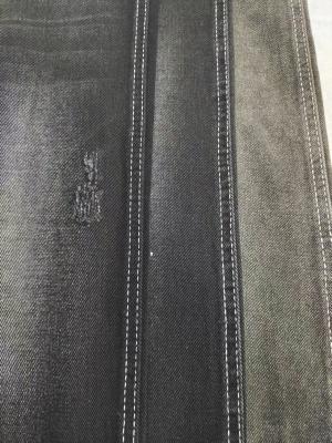 Chine Tissu denim coton polyester rayonne NOIR/NOIR avec construction 10x10 JSD3086A 9.6oz à vendre