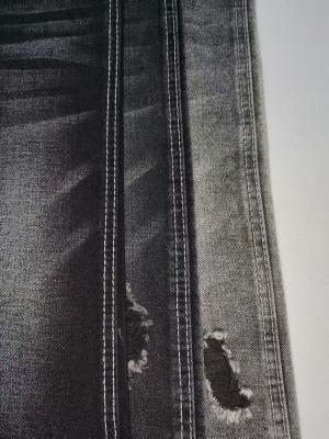 중국 11.3oz 슈퍼 소프트 헤비 웨이트 코튼 폴리에스터 BLACK/BLACK 데님 원단 JSD3250A (패션 청바지용) 판매용