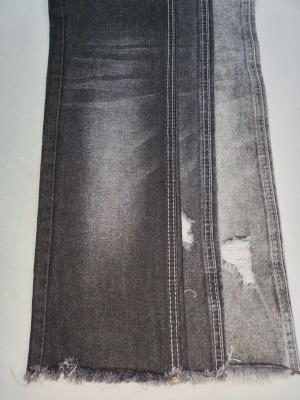 Chine Tissu denim noir/blanc très doux et épais de style TWILL JSD3250B 11.3oz pour jeans femme ou pantalons boyfriend à vendre