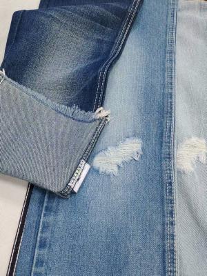Chine Tissu denim coton polyester rayonne 10.9oz INDIGO FONCÉ JSD3337-1 pour jeans femme ou pantalon boyfriend à vendre
