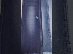 Tissu denim extensible 75% coton, style SERGÉ INDIGO FONCÉ JSD3320-2 pour jeans de mode, vente en gros