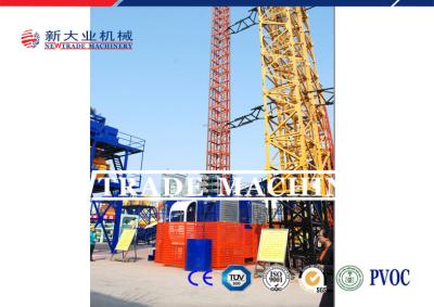 China el alzamiento/dos del material de construcción de la velocidad de la elevación 36m/min enjaula el elevador del pasajero en venta