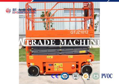 China A plataforma de levantamento elétrica móvel de Hydrualic da cor alaranjada automotora Scissor o elevador à venda