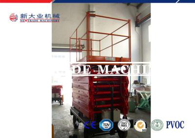 China Automotores móveis do OEM da plataforma elétrica vermelha do elevador hidráulico Scissor o elevador à venda