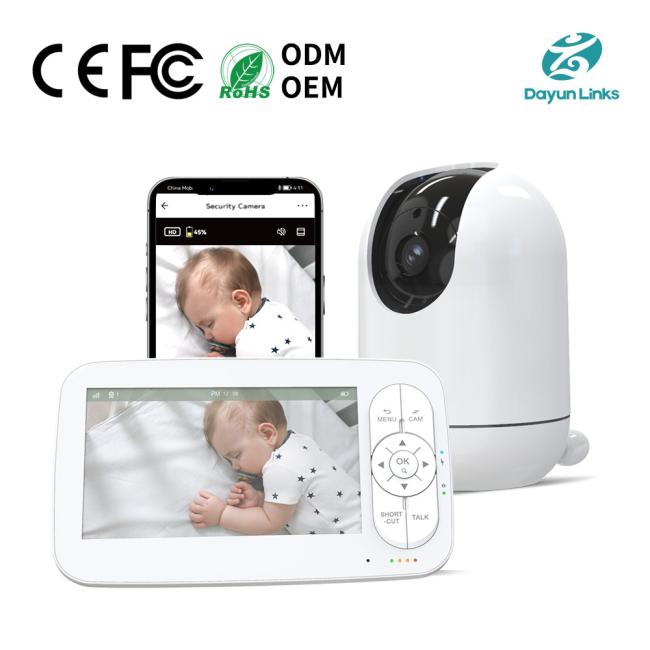 HD Baby Monitor with 360-degree rotation