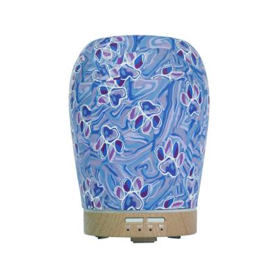 Cina casa dell'ABS di Paw Pattern del vaso del diffusore dell'olio essenziale di vetro di 20m2 40ml/H in vendita