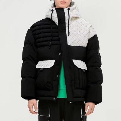 China Custom Heavy Weight Men's Winter Puffer Jacket with 100% Polyester Shell for Outdoor Warmth for sale