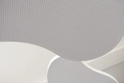 China Offfice Ceiling Tiles 2/2/0.5mm NANO Microperforated Sound Absorption Acoustic Board for sale