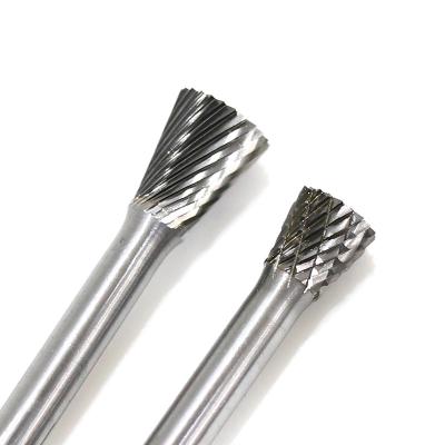 China Customized Double Cut Shape N Tungsten Carbide Rotary Burrs For Business for sale