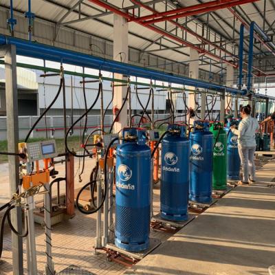 Cina Cilindri di riempimento automatici protetti contro le esplosioni di riempimento della scala di GPL per il cilindro domestico Tailandia del gas GPL in vendita