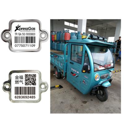 Cina Codice a barre caustico nero del cilindro di resistenza alla soda 35x53x1.2mm in vendita