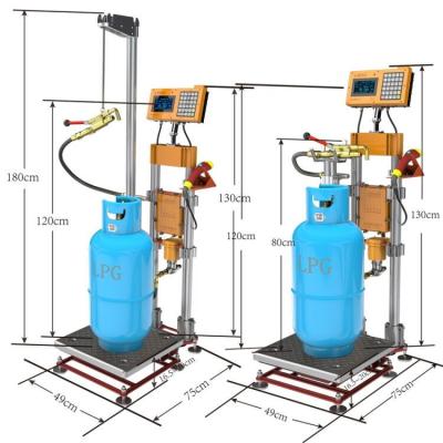 Cina Macchina di rifornimento della bombola a gas dell'OEM 220V 120kg GPL della classe 3 in vendita