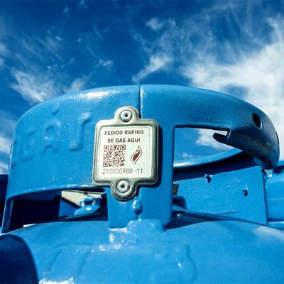Китай УЛЬТРАФИОЛЕТОВЫЙ цилиндр LPG защиты отслеживая бирку ярлыка штрихкода LPG продается