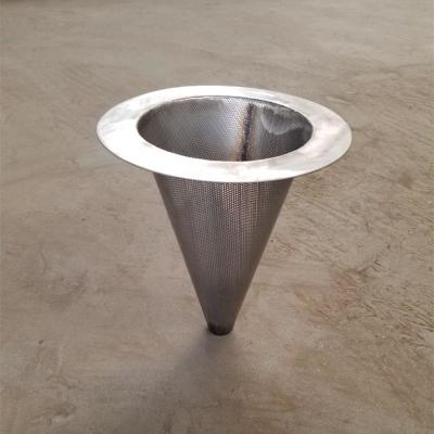 中国 一時的なインライン304 316ステンレス鋼の円錐形のこし器の耐火性 販売のため