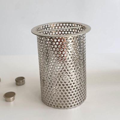 中国 SS304 SS316フィルター バスケットのこし器の金網のバスケットのこし器の摩耗抵抗 販売のため