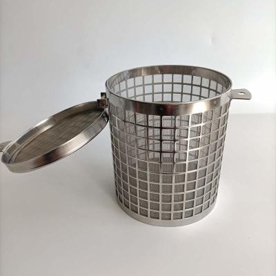 中国 316ステンレス鋼 シリンダー穴があいたフィルタ・ガーゼの網カバーとの2つの層 販売のため