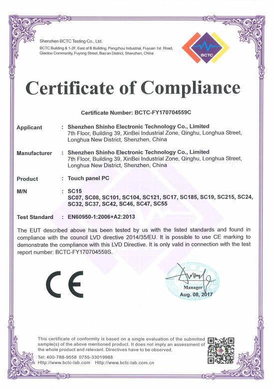 CE-LVD - Shenzhen Shinho Electronic Technology Co., Limited