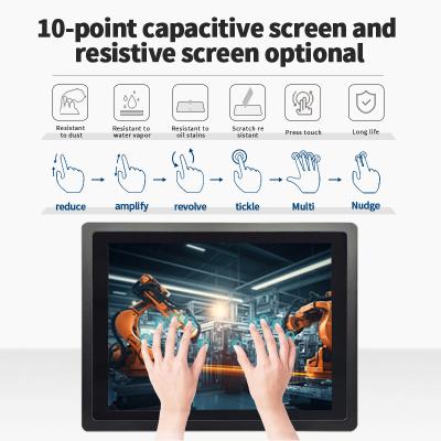 China Monitor táctil capacitivo de alta relación de contraste con señal de entrada DVI en venta