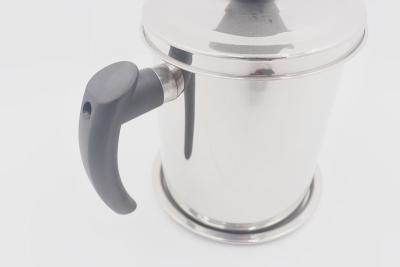 Κίνα σύνολα Cookware ανοξείδωτου δοχείων διηθητήρων πετρελαίου 1.6l 13.5cm με τη λαβή προς πώληση