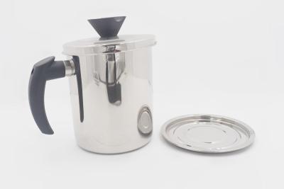 Κίνα σύνολα Cookware ανοξείδωτου εμπορευματοκιβωτίων διηθητήρων λιπών 1.3l 570g προς πώληση