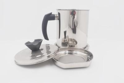 Κίνα σύνολα Cookware ανοξείδωτου δοχείων διηθητήρων πετρελαίου 1.6l 13.5cm με τη λαβή προς πώληση