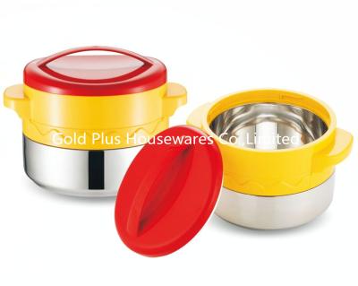 Chine pot plus chaud de conservation de la chaleur d'acier inoxydable de conteneur de nourriture de thermos de boîte à nourriture du camping 4pcs un double à vendre