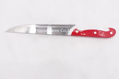 Κίνα μαγειρεύοντας μαχαίρι 1.1mm με το πλαστικό λαβών ανοξείδωτου επαγγελματικό μαχαίρι αρχιμαγείρων συνήθειας κόκκινο κινεζικό προς πώληση