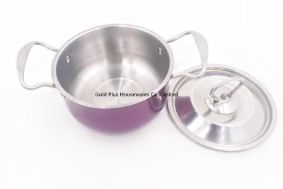중국 6pcs 20cm 스테인레스 스틸 캐서롤 냄비 절연 식품 따뜻하게 판매용