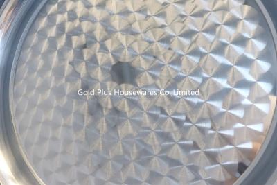 중국 0.8mm 두꺼운 스테인레스 스틸 라운드 트레이 스테이크 플레이트 30cm 식기 접시 판매용