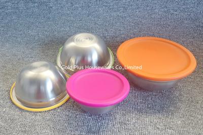 Chine Saladier d'acier inoxydable du diamètre 12cm a placé la conception d'extension du bord 8pcs à vendre