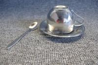 中国 受皿の版の再使用可能なステンレス鋼のコーヒー ティー カップ180mlの円形の版 販売のため