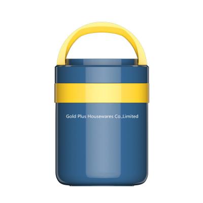 Chine Les thermos inoxydables de déjeuner de vide d'acier inoxydable d'adultes de pot de nourriture de thermos de double mur avec anti-échaudent la poignée à vendre