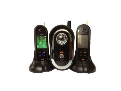 China Vídeo de cor fixado na parede Doorphone 2.4GHZ, intercomunicador sem fio da porta à venda