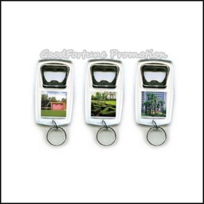 China A venda QUENTE customed presente relativo à promoção keyrings acrílicos impressos do keychain do abridor de garrafa do logotipo à venda