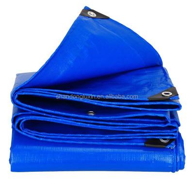 中国 LDPE コーティング プレッド 青色 PE タールパウリン ロール Hdpe HDPE シート トラック 貨物 紫外線防止 販売のため