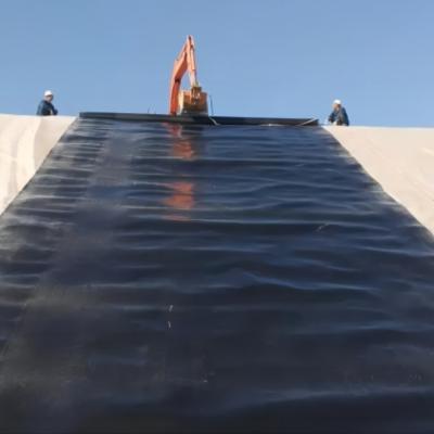 China Kenia Farm Earch Dam Lining Made Easy met 500 micron HDPE Pond Dam Liner Installatie Te koop