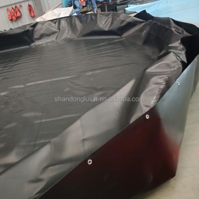 China Dubbele gladde oppervlakte 1 mm HDPE-geomembraan voor cirkelvormige tanks en dammen in de mijnindustrie Te koop