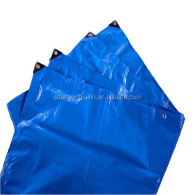 中国 HDPE織物と500D糸数のためのブルーポリタールで防水外装プラスチックカバー 販売のため
