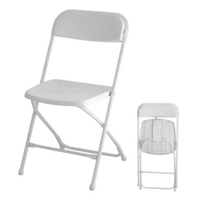 81*42*39cm Ventilateur lourd dos Blanc Chaise pliante en plastique pour les applications d'atelier
