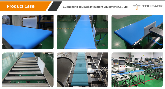 Checkweigher machine weighing process demonstration