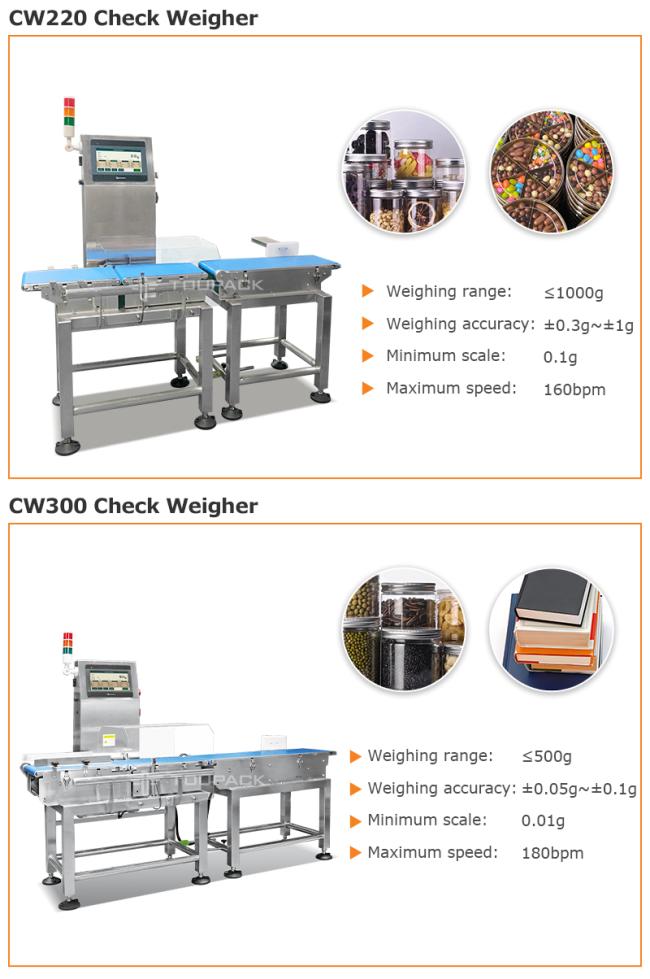 Checkweigher machine close-up
