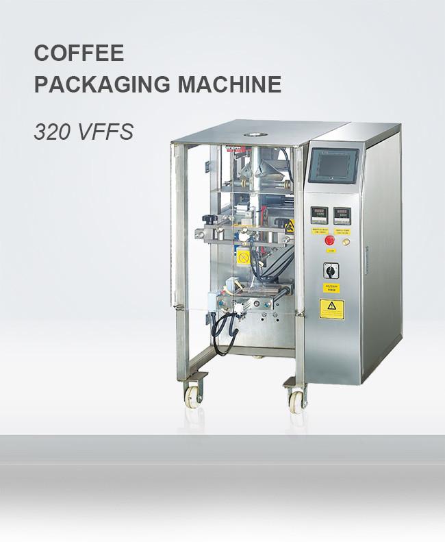 Close-up view of packaging machine components