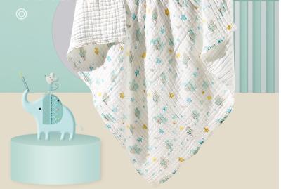 Cina Cinque strati di 240GSM Gauze Fabric Swaddle Blanket Fabric sottile respirabile in vendita