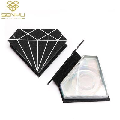 Cina Contenitori di cosmetico amichevole di Eco/contenitore d'imballaggio di ciglio della carta di carta scintillio del nero in vendita