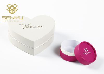 China Heart Shape Gift Box Packaging / Small Paper Jewelry Box Custom Made for sale