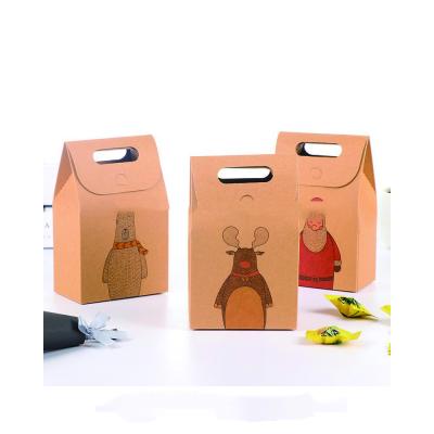 Cina Scatole di carta di Brown Kraft del regalo piccole per l'imballaggio trattato dolci riciclabile in vendita